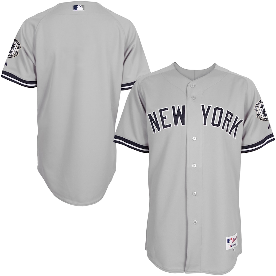 Majestic Derek Jeter New York Yankees Gray Road 2000 Authentic Jersey