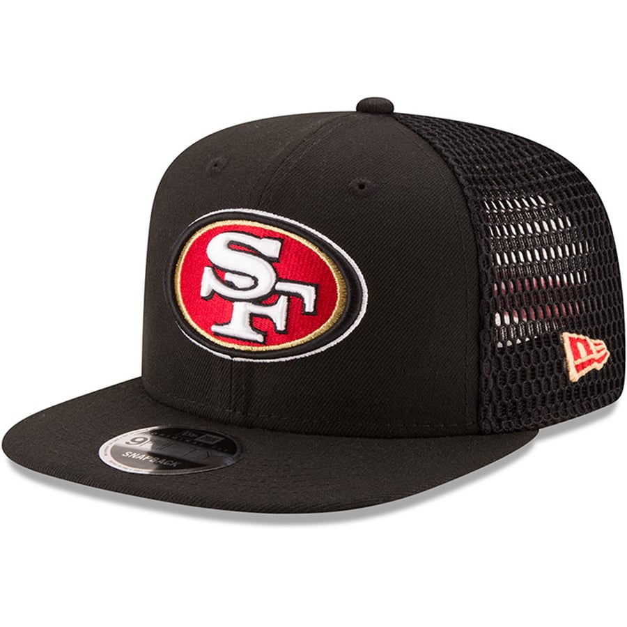 New Era San Francisco 49ers Black Mesh Fresh 9FIFTY Adjustable Hat