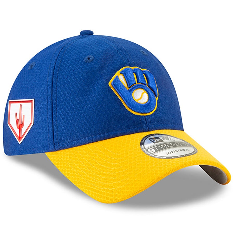 New Era Milwaukee Brewers Blue/Yellow 2019 Spring Training Alternate ...