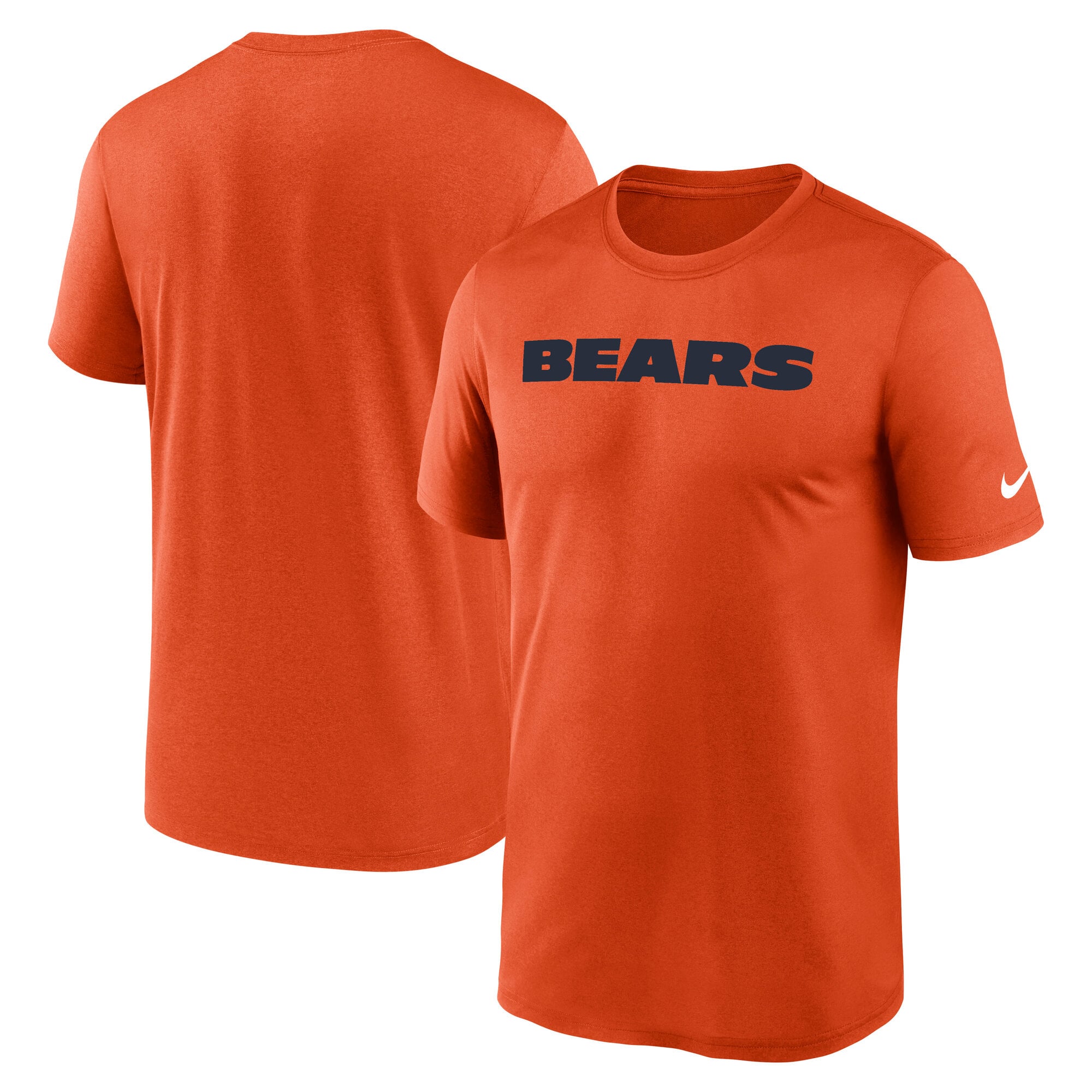 Men's Chicago Bears Nike Orange Primetime Legend Wordmark Dri-FIT T-Shirt