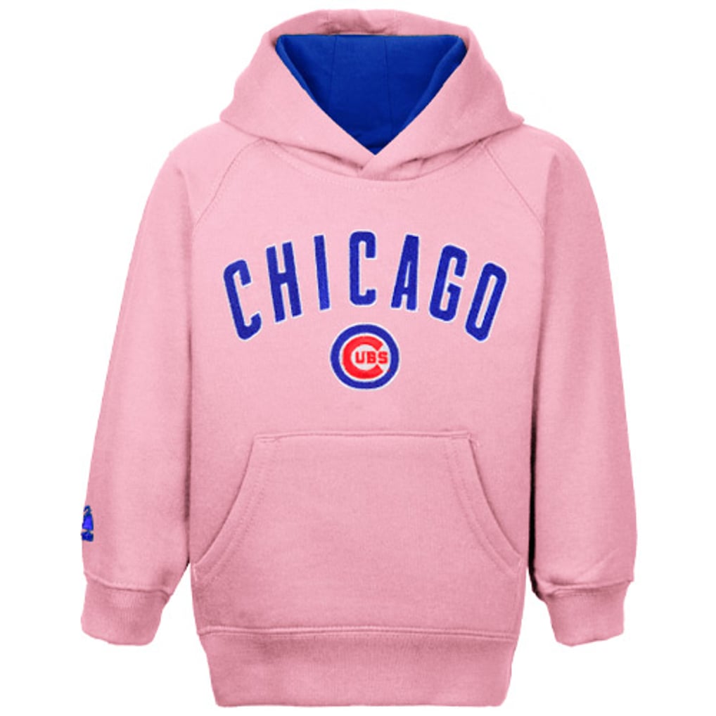 Majestic Chicago Cubs Preschool Girls Solidarity Pullover Hoodie Pink