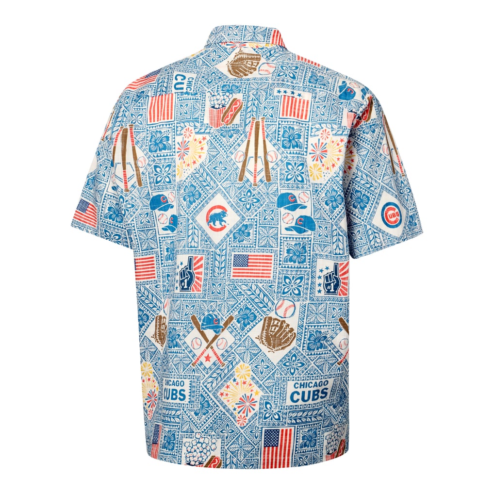 Men's Chicago Cubs Reyn Spooner Blue Americana Button-Up Shirt