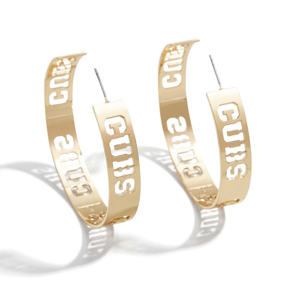 Chicago Cubs WEAR by Erin Andrews x Baublebar Large Cutout Hoop Earrings
