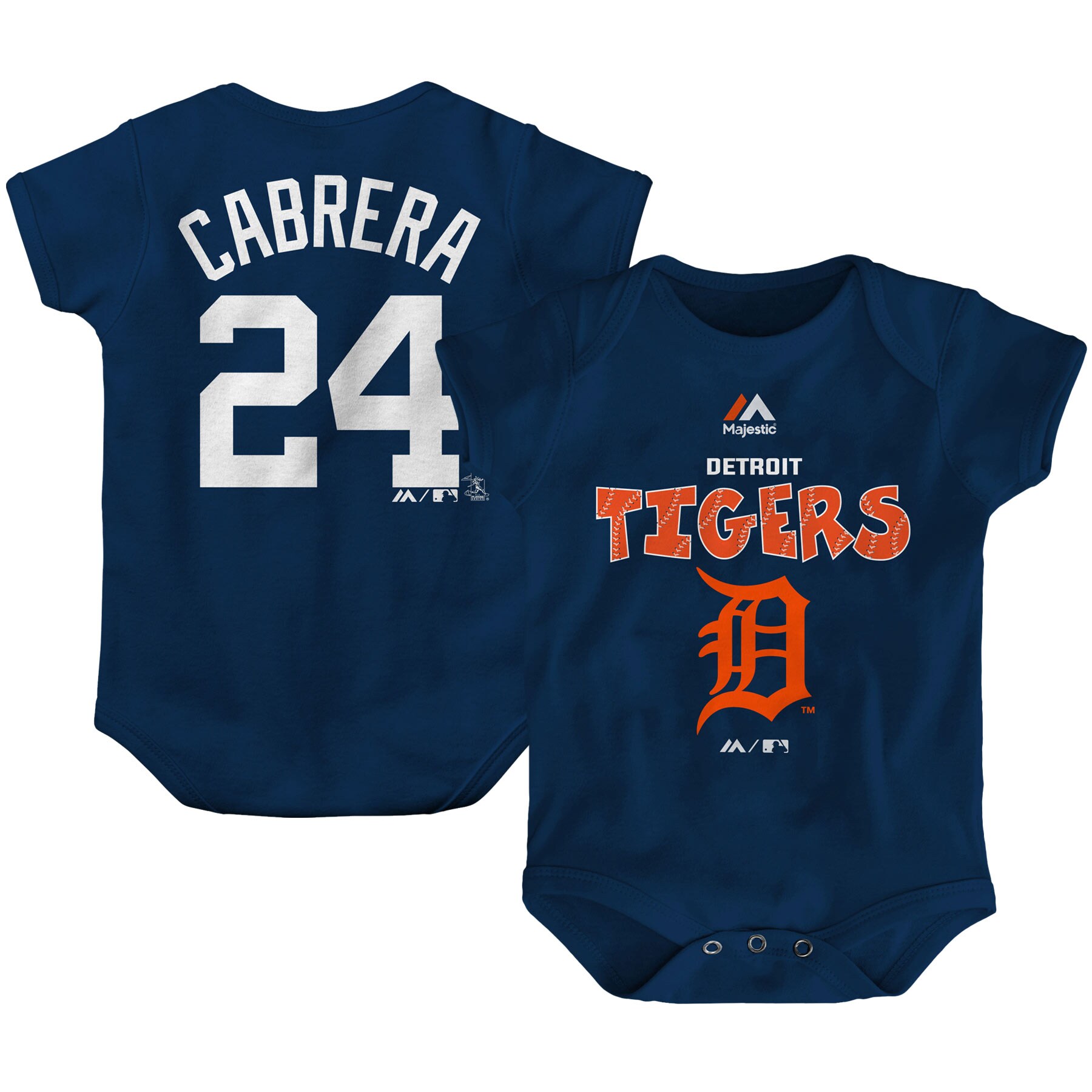 Newborn & Infant Detroit Tigers Miguel Cabrera Majestic Navy Stitched ...