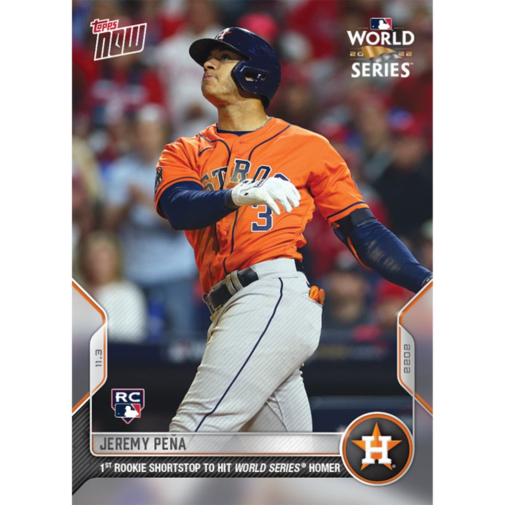 Houston Astros Jeremy Peña 2022 Mlb Topps Now Card 1152