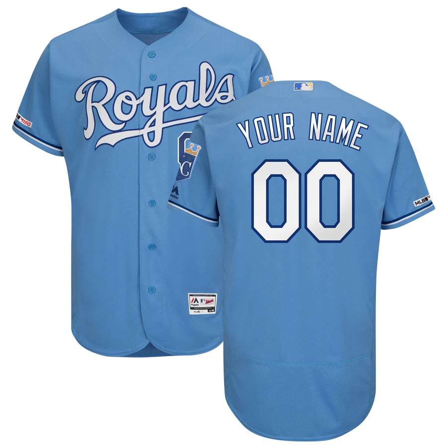 Mens Kansas City Royals Majestic Light Blue Alternate Authentic