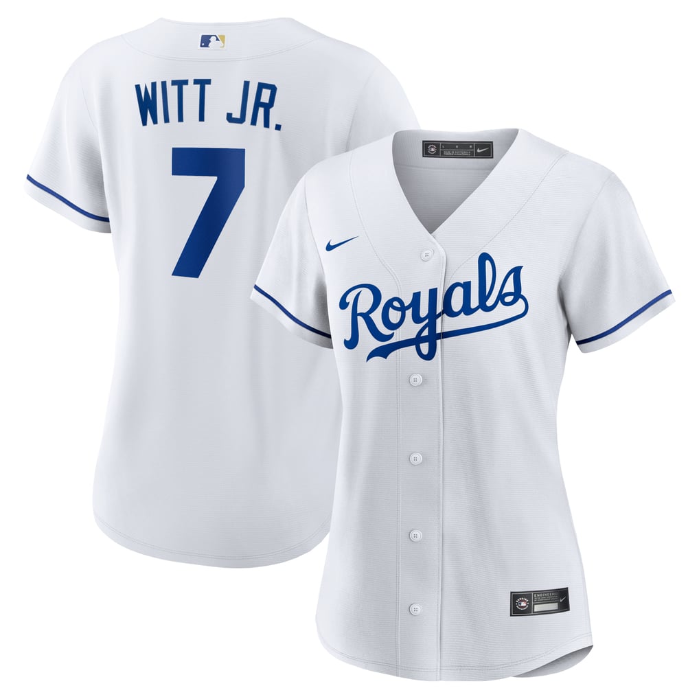 Womens Kansas City Royals Bobby Witt Jr Nike White Home Replica Player Jersey