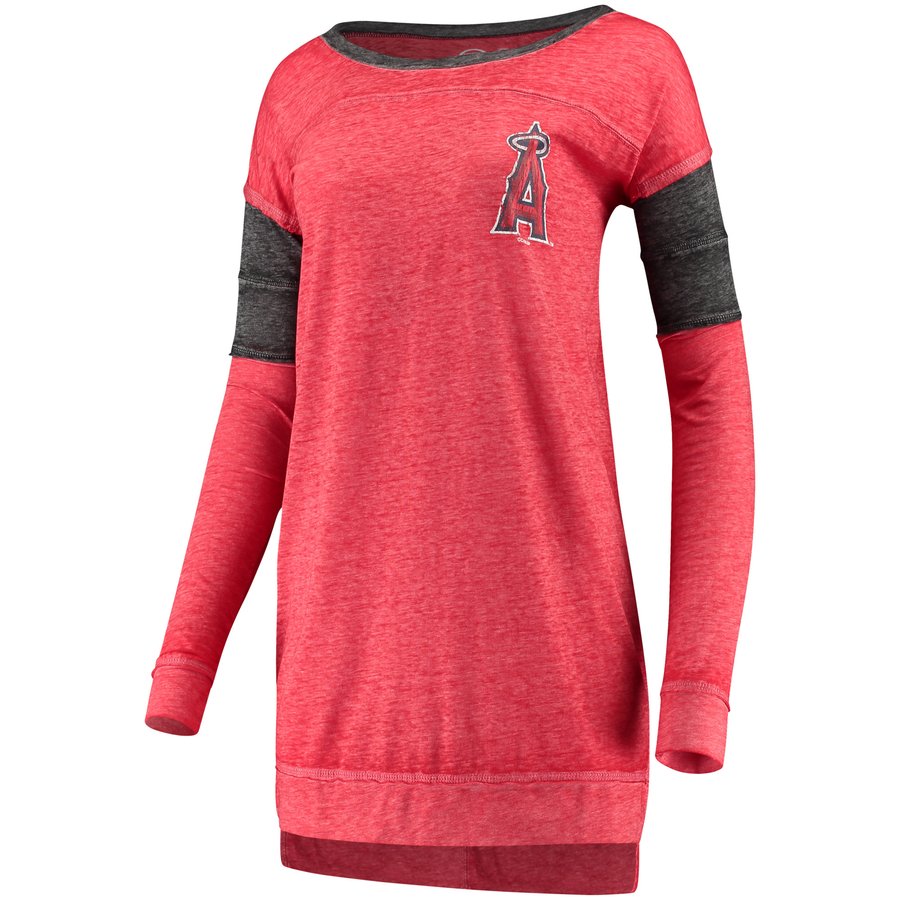 Womens Los Angeles Angels Concepts Sport Red Touchstone Nightshirt