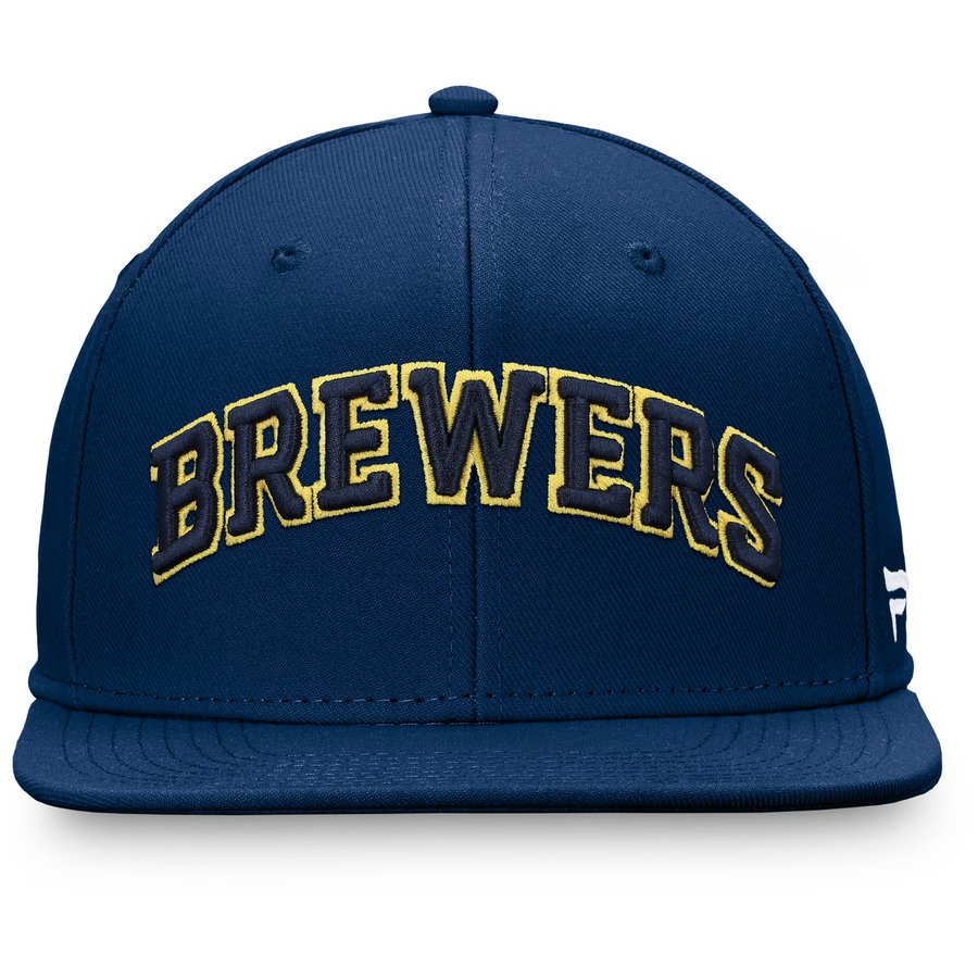 Men's Milwaukee Brewers Fanatics Navy Team Core Fitted Hat