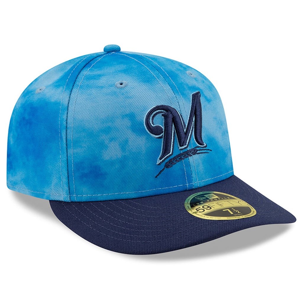 Men's Milwaukee Brewers Blue/Blue Father's Day On-Field Low Profile ...