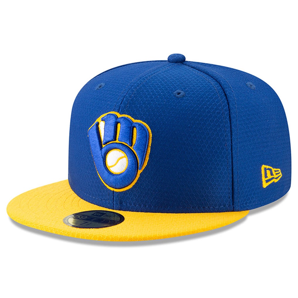 Men's Milwaukee Brewers New Era Blue/Yellow 2019 Spring Training ...