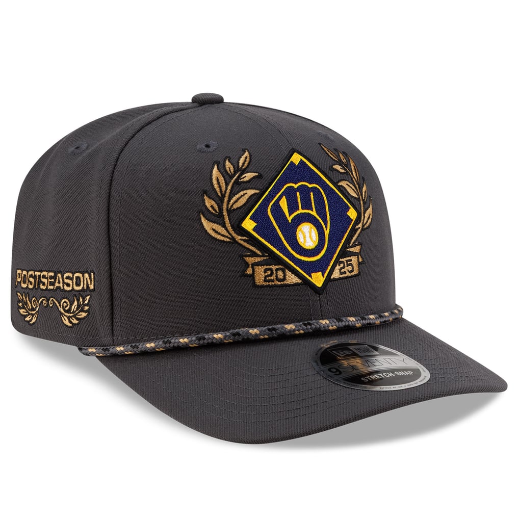 Men's Milwaukee Brewers New Era Charcoal 2025 National League Division ...