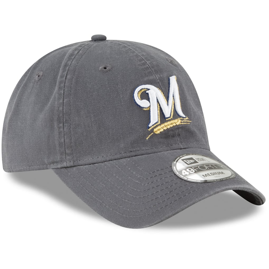 Men's Milwaukee Brewers New Era Graphite Core 49FORTY Fitted Hat
