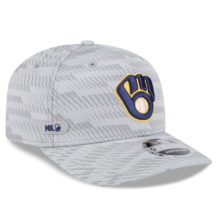 Men's Milwaukee Brewers New Era Gray 2025 MLB Clubhouse 9SEVENTY ...
