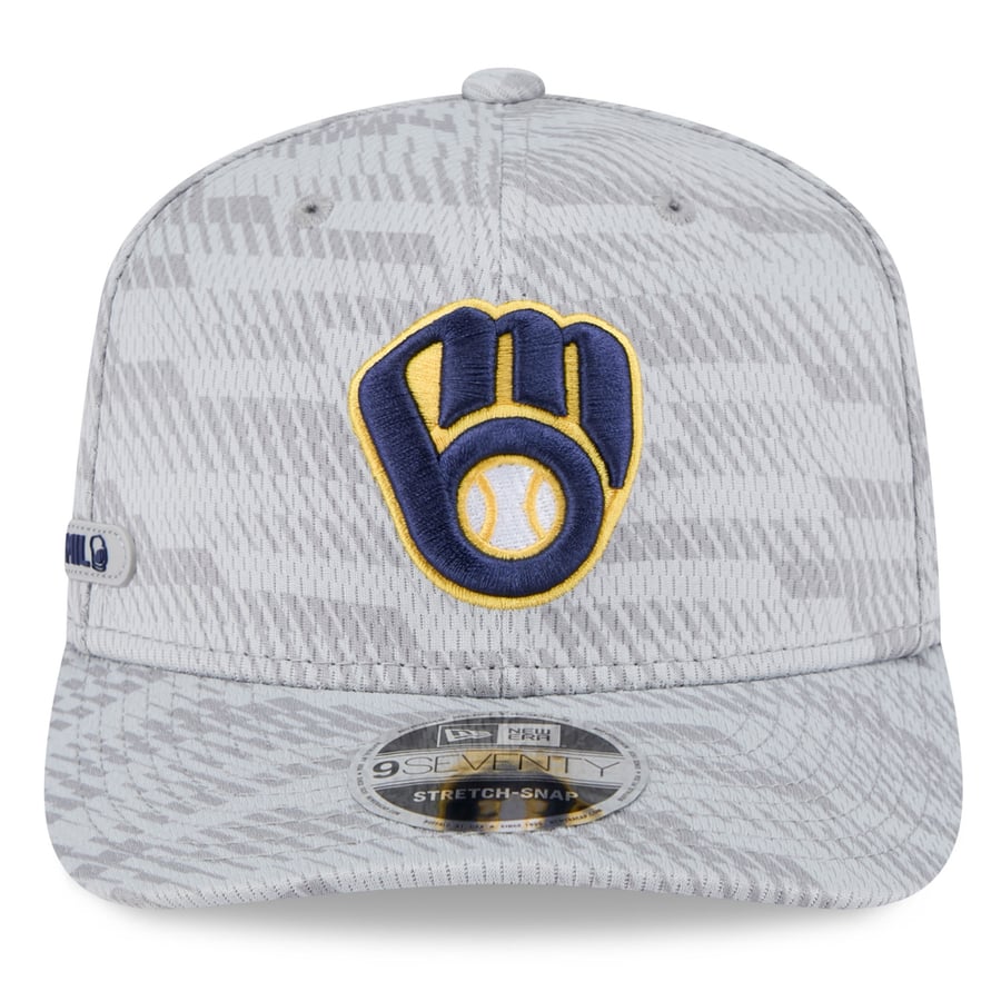 Men's Milwaukee Brewers New Era Gray 2025 MLB Clubhouse 9SEVENTY ...