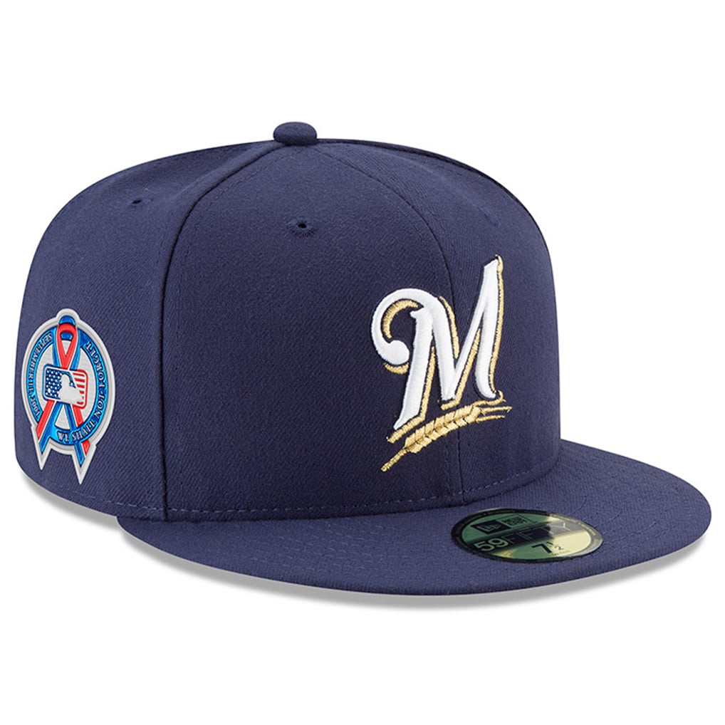 Men's Milwaukee Brewers New Era Navy 2018 9/11 Authentic Collection ...