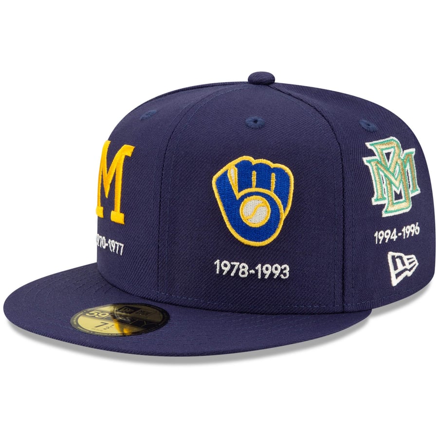 Milwaukee Brewers Hats New Era 59Fifty Milwaukee Brewers On Field