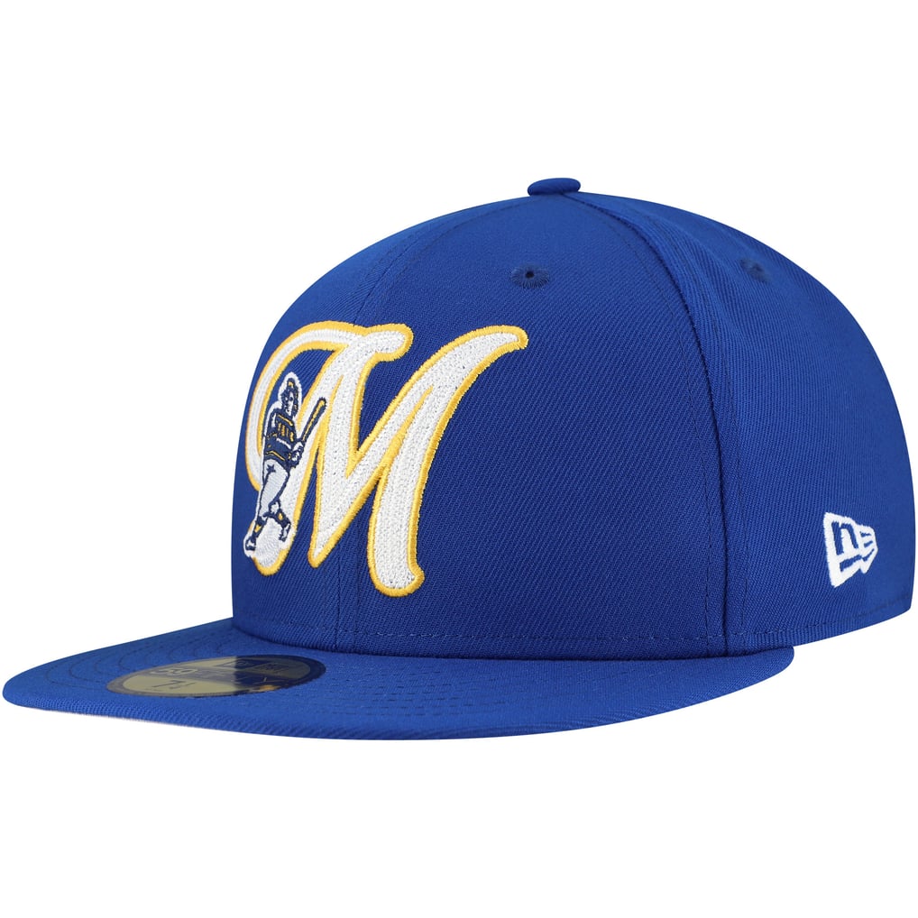 Men's Milwaukee Brewers New Era Royal Duo Logo 2.0 59FIFTY Fitted Hat