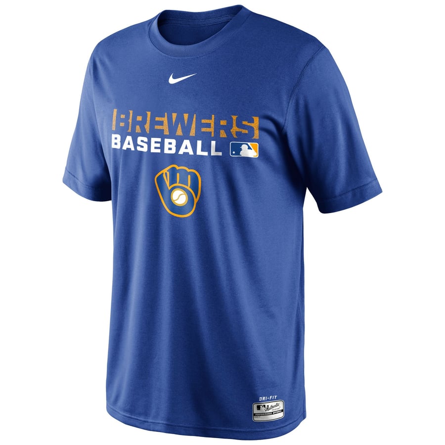 Men's Milwaukee Brewers Nike Royal Legend Team Issue Performance TShirt