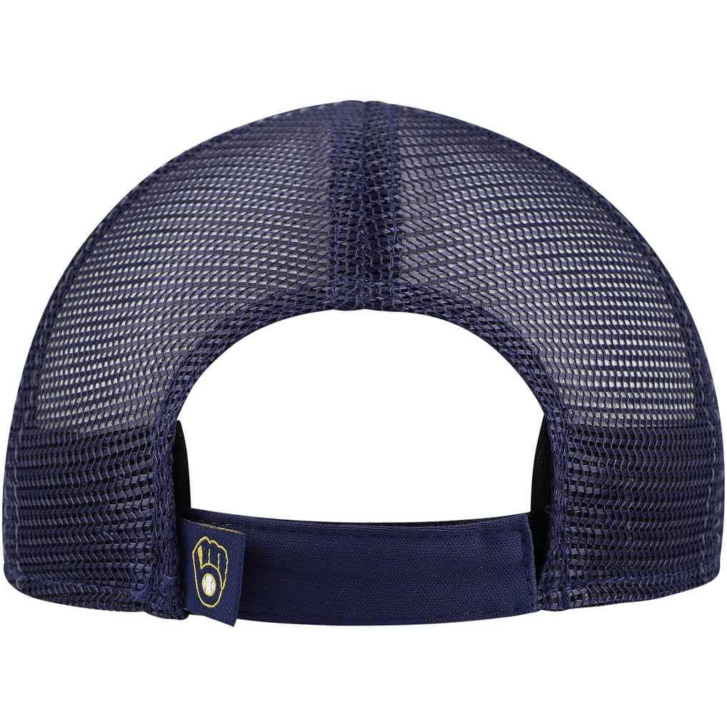 Toddler Milwaukee Brewers New Era White/Navy Painted A-Frame 9FORTY ...