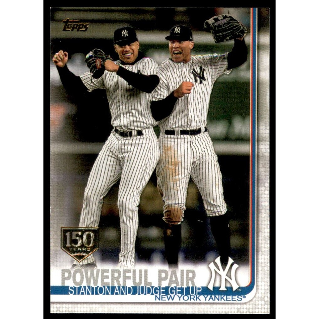 2019 Topps 150th Anniversary #444 Powerful Pair/Aaron Judge/Giancarlo ...