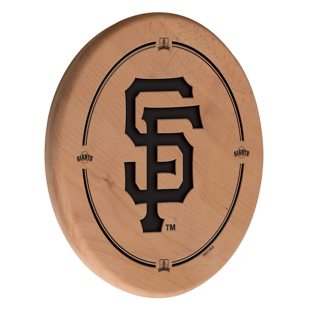 San Francisco Giants Natural 13" Laser Engraved Solid Wood Sign
