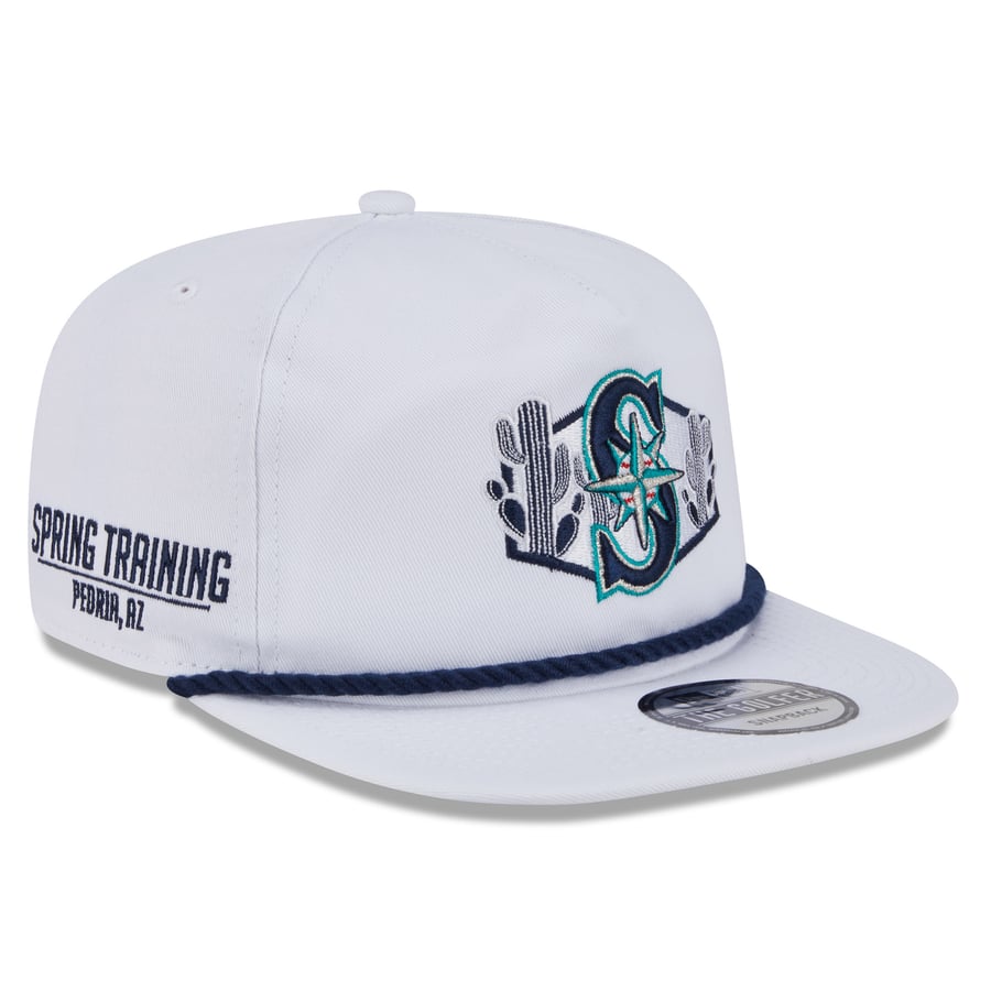 Men's Seattle Mariners New Era White 2025 Spring Training Palm Golfer ...