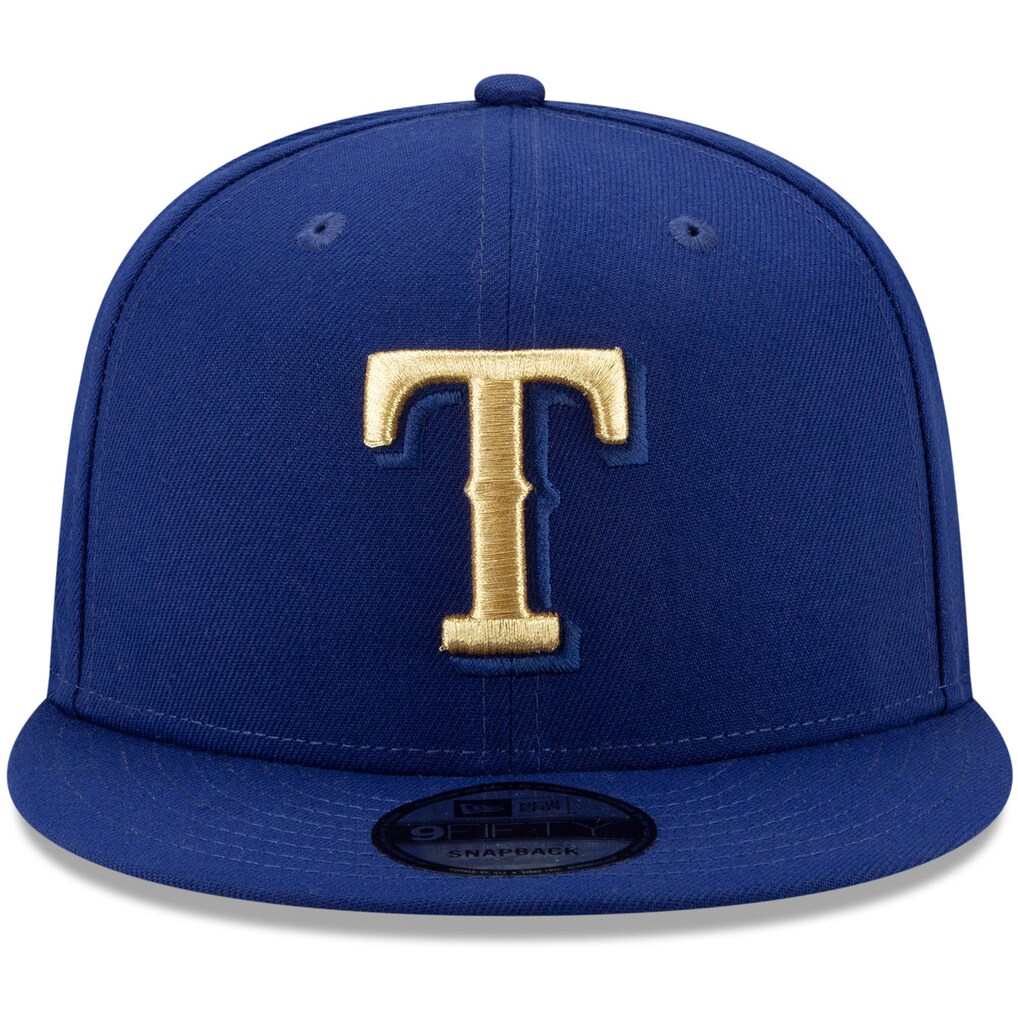 Men's Texas Rangers New Era Royal 1972 Inaugural Season Gold Front ...